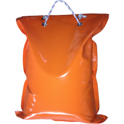 Sac de lestage orange avec sable et cordelette, 20 Kg